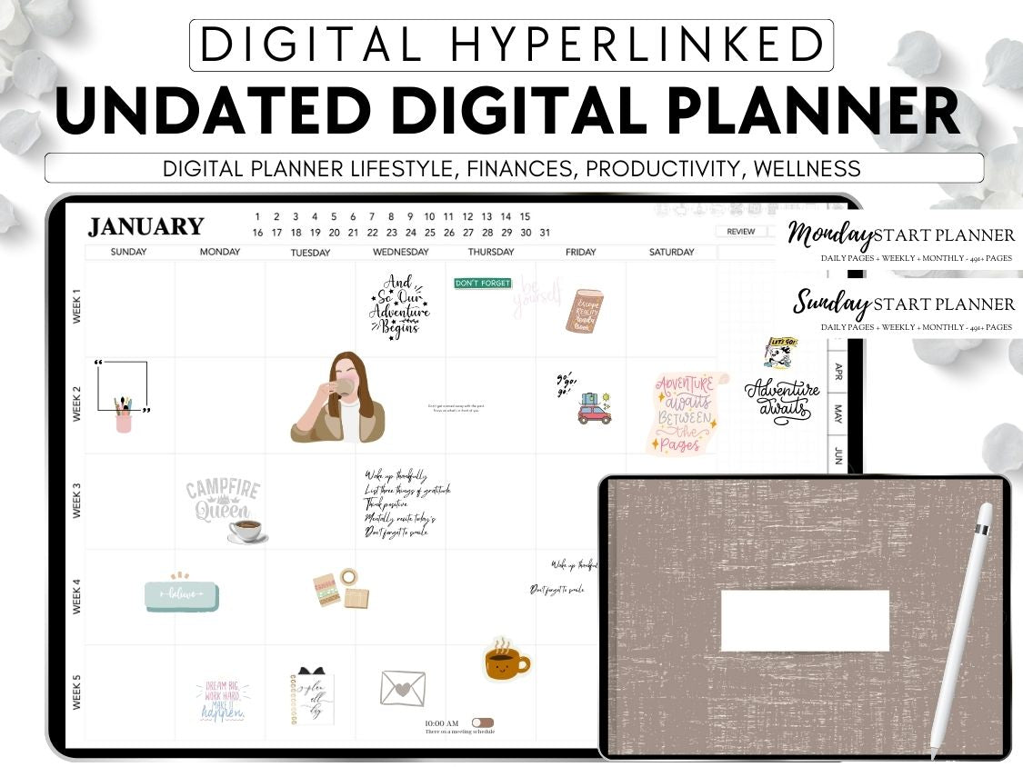 Undated Digital Planner – Mixx Digital Design
