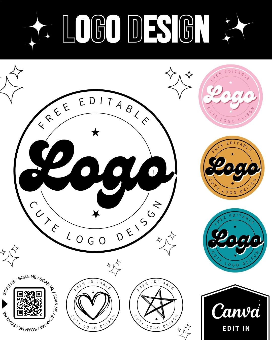 Logo Free Editable on Canva Free – Mixx Digital Design